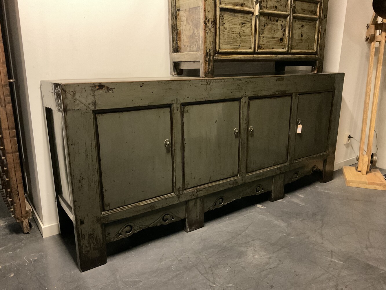 Hoogglans Chinees Dressoir groen - Dressoirs Gelakt Hoogglans - Unieke ...