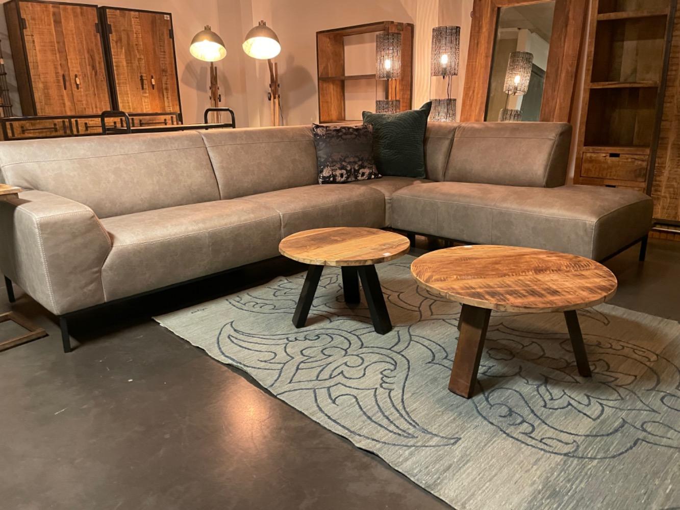 Lounge Bank Power 3 zits+hoek+ottoman in stof Osbourne - Zitten en ...