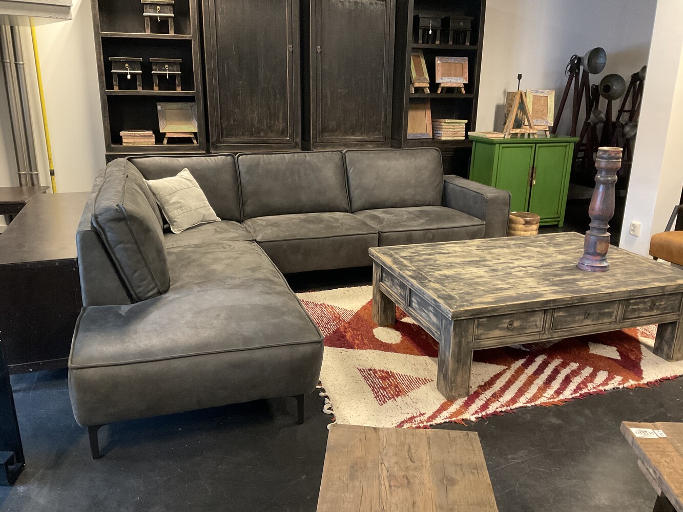 Lounge Bank Solution Hoog in Bizon leder - Showroombanken - Op zoek ...